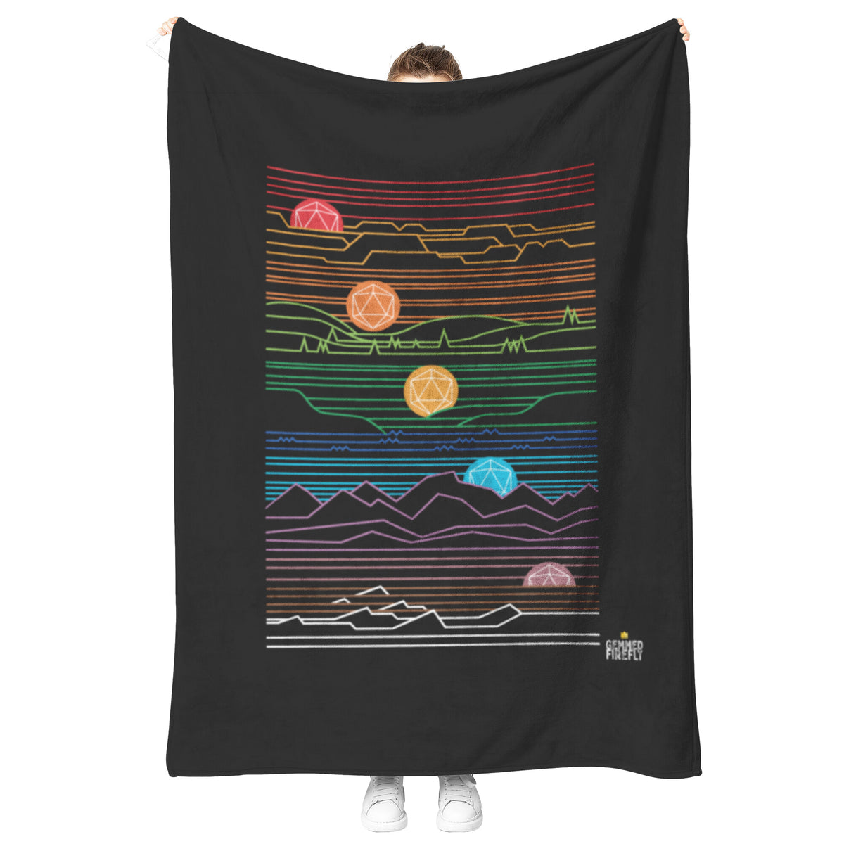 Rising Setting Sun Blanket - Gemmed Firefly